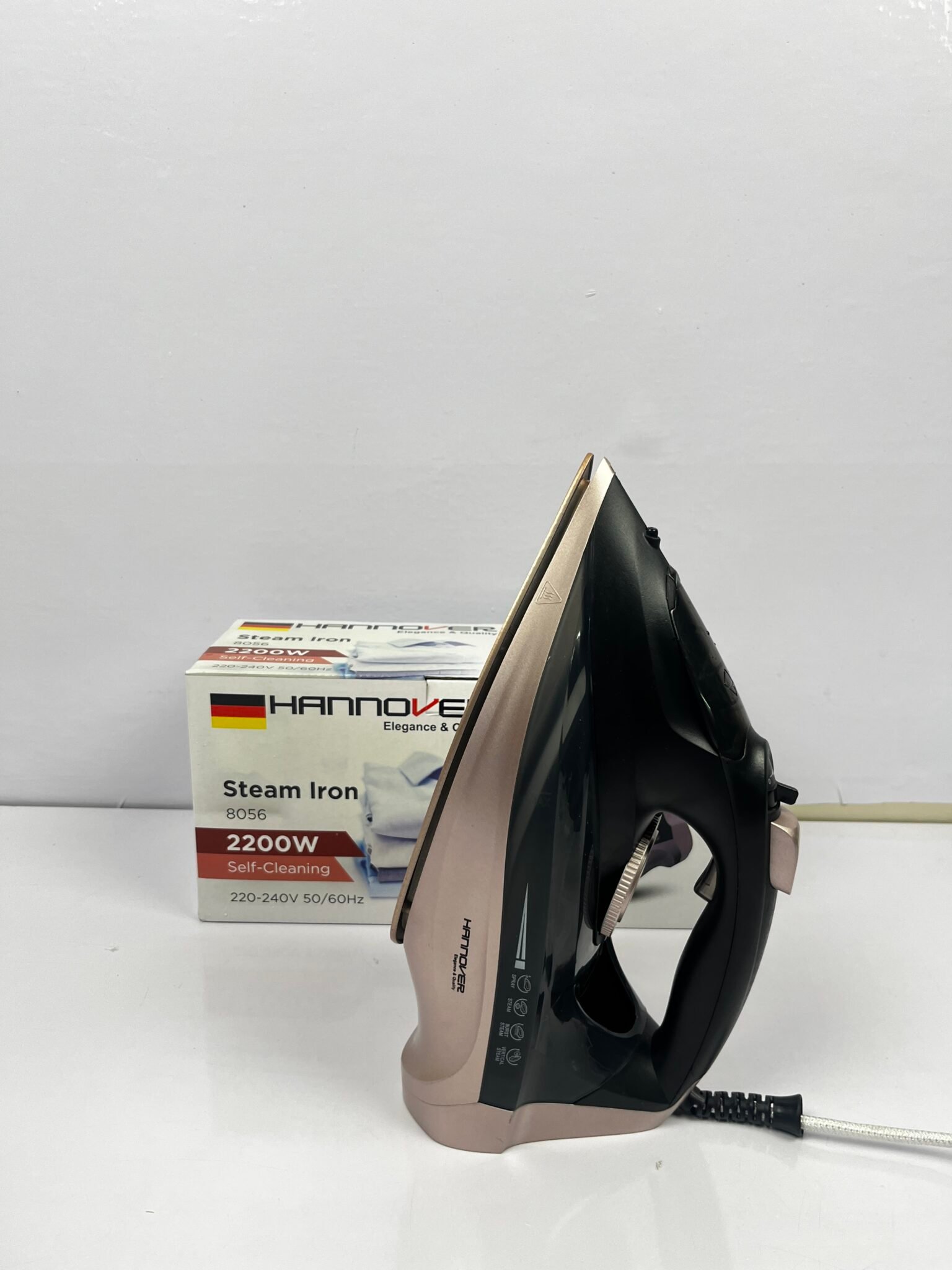 Hannover Steam Iron 8056 – 2200W Self-Cleaning Iron - Imported Samaan