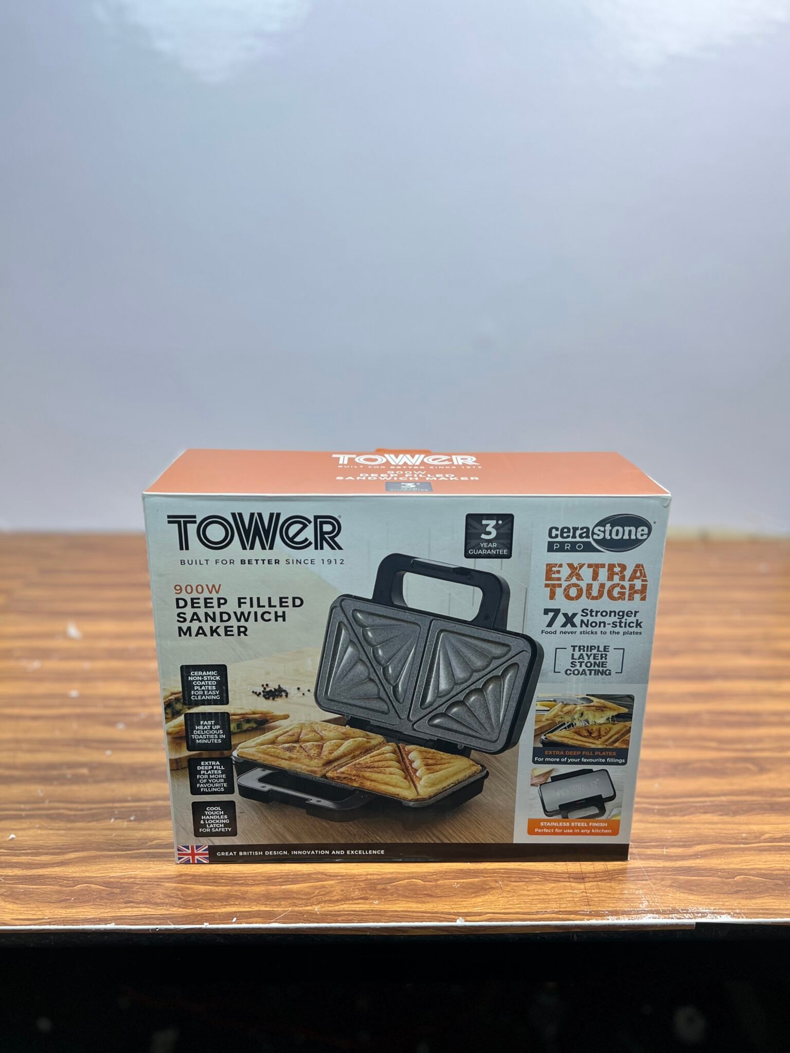 Tower Brand Sandwich Maker - 900 Watt, Nonstick & Easy to Clean ...